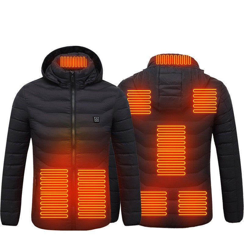 Heated Puffer Jacket – Rechargeable Winter Jacket with Heat Control ...